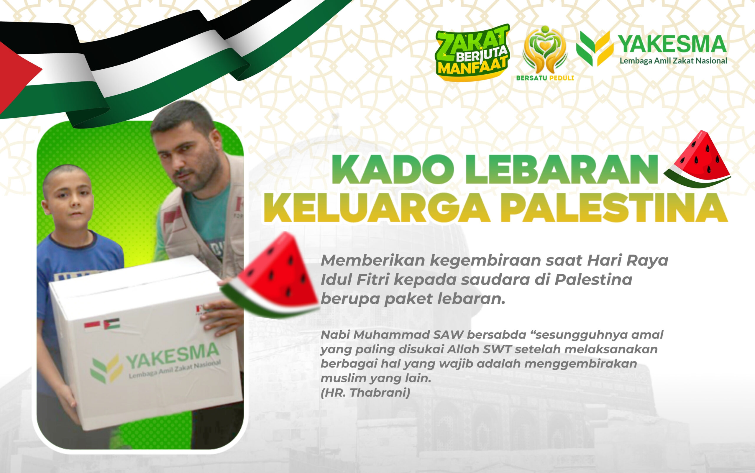 Campaign - KADO LEBARAN KELUARGA PALESTINA | Bersatu Peduli by Yakesma